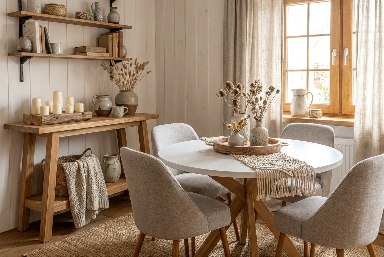 DIY Scandinavian Dining Room Side Table Decor Projects for a Personal ...